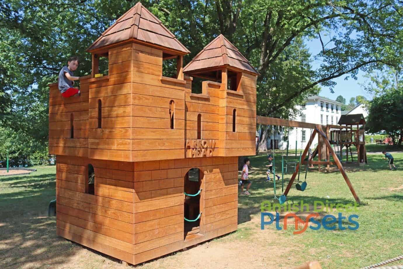 Medium Charlotte Castle Playset for Sale | Amish Direct Playsets