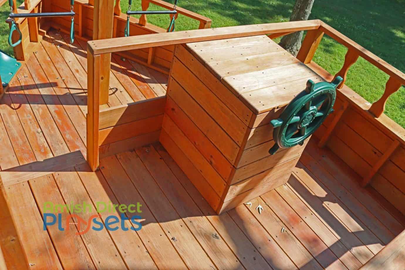 Medium Wood Boat Playset For Sale | Amish Direct Playsets