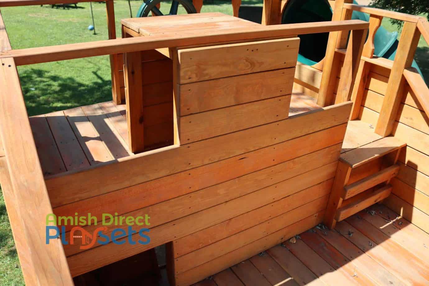 Medium Wood Boat Playset For Sale | Amish Direct Playsets