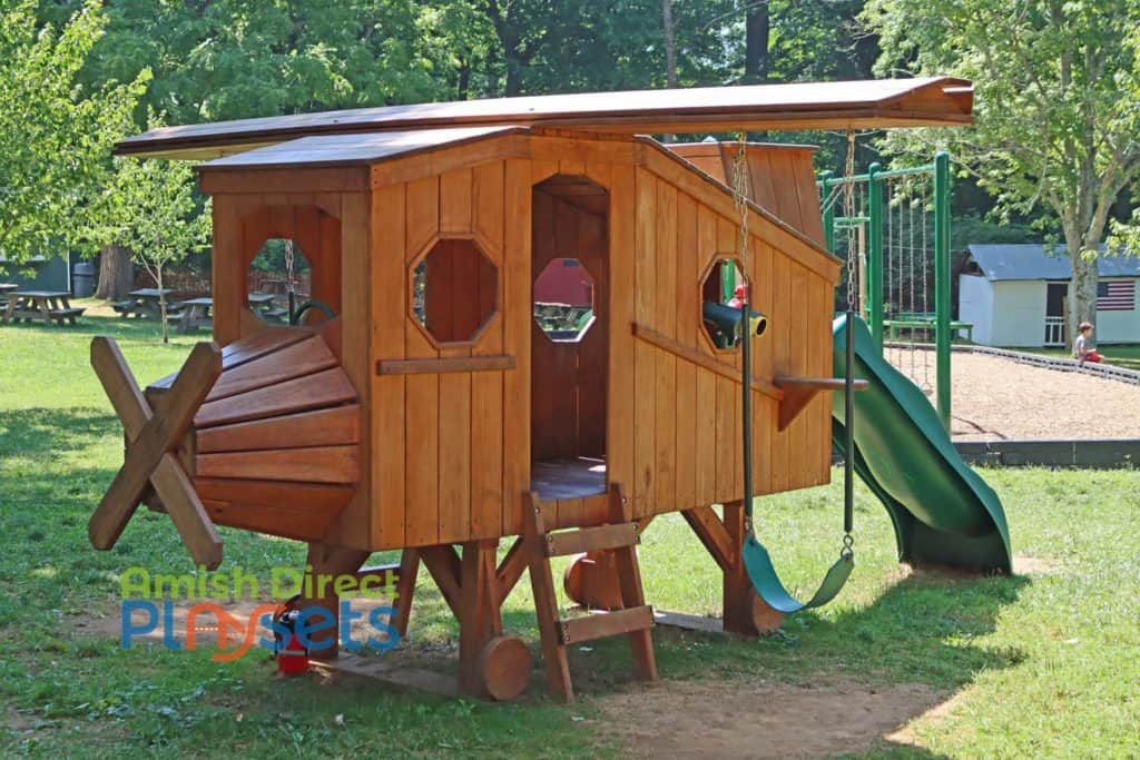 Wooden Airplane Playset | Amish Direct Playsets