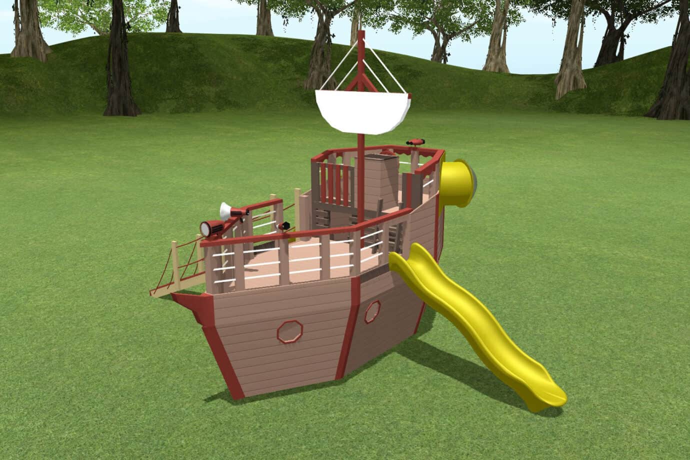 Ark Pirate Ship Commercial Playground for Sale - Amish Direct Playsets
