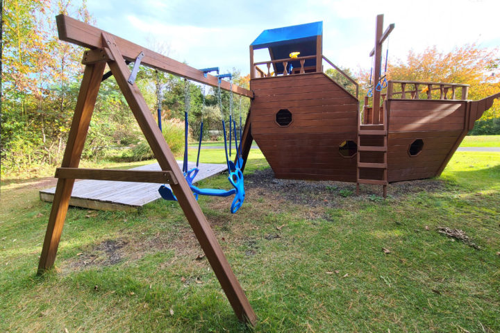 Medium Wood Boat Playset For Sale | Amish Direct Playsets