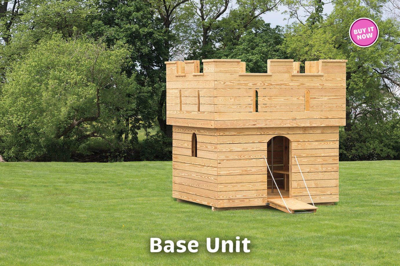 Wood Medium Castle Playset for Sale - Amish Direct Playsets