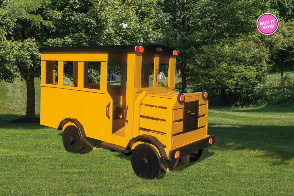 Model 600 School Bus Wood Playset for Sale - Amish Direct Playsets