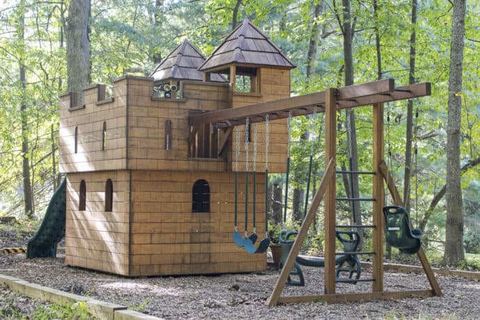 Medium Charlotte Castle Playset for Sale | Amish Direct Playsets