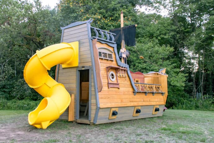 Model 2500 Commercial Pirate Ship Playset for Sale | Amish Direct Playsets