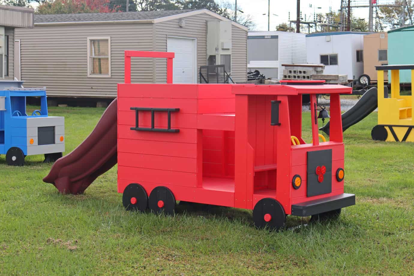 Miniature Fire Truck Playground For Sale | Amish Direct Playsets