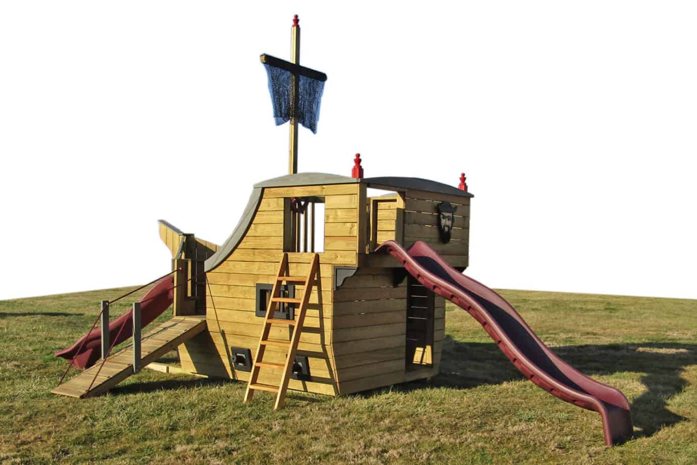 Wooden Pirate Ship Playhouse