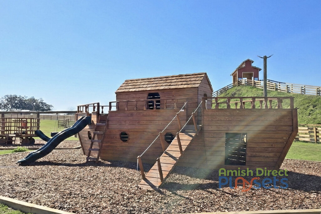 Large Noah’s Ark Wood Playset For Sale - Amish Direct Playsets