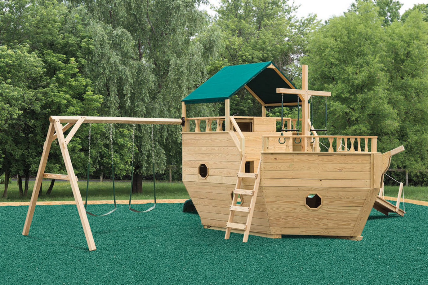 Wood Small Boat Playset For Sale | Amish Direct Playsets